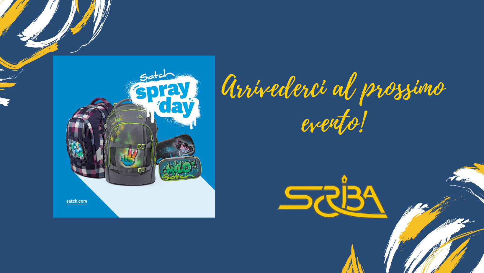 Satch Spray Day: rendi unico il tuo zaino - Scriba