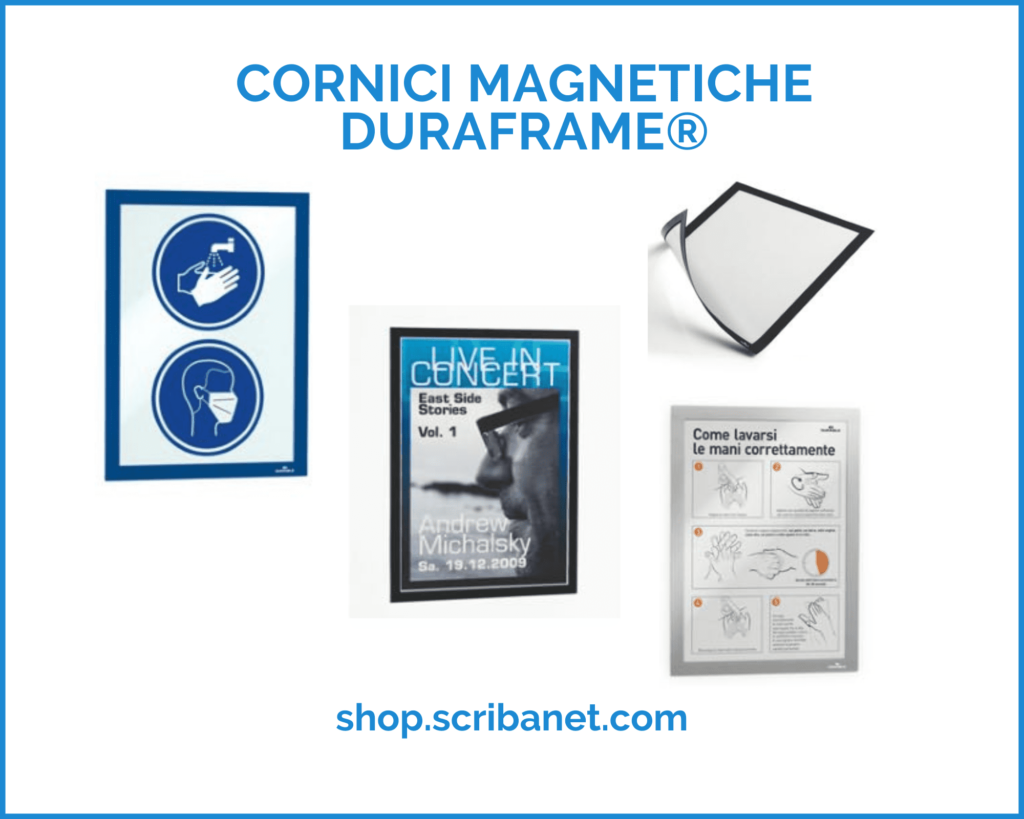 Per il tuo ufficio scegli la cornice magnetica DURAFRAME® - Scriba